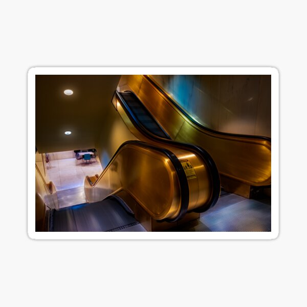 "Escalator" Sticker by barkeypf | Redbubble