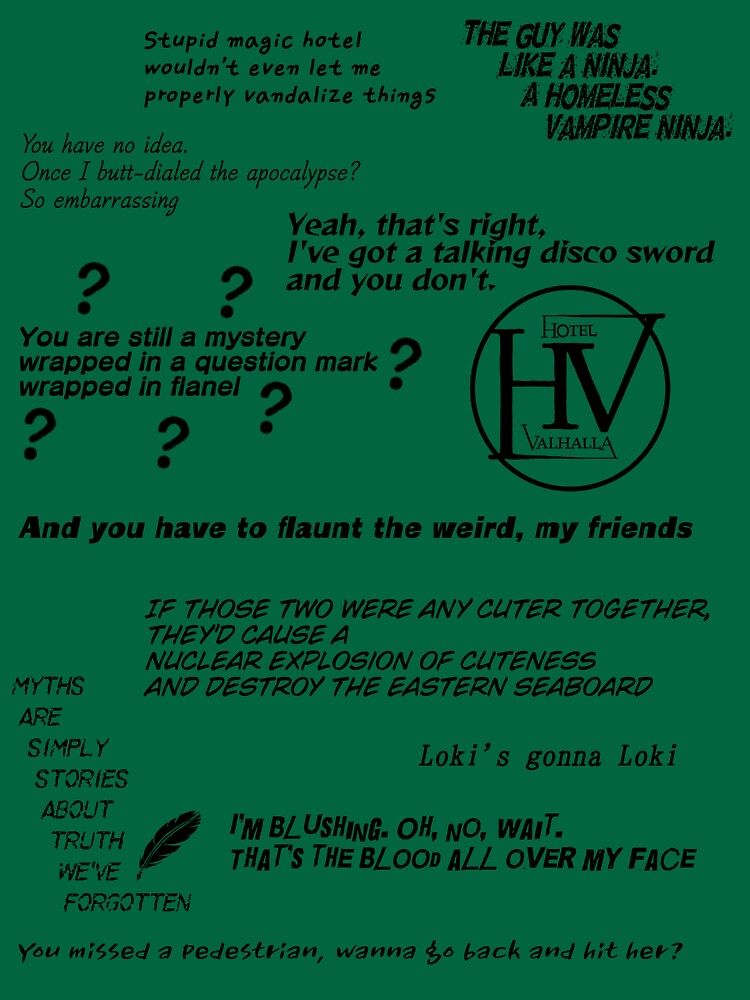 "Magnus Chase quotes" T-shirt for Sale by Maximadiangelo | Redbubble ...