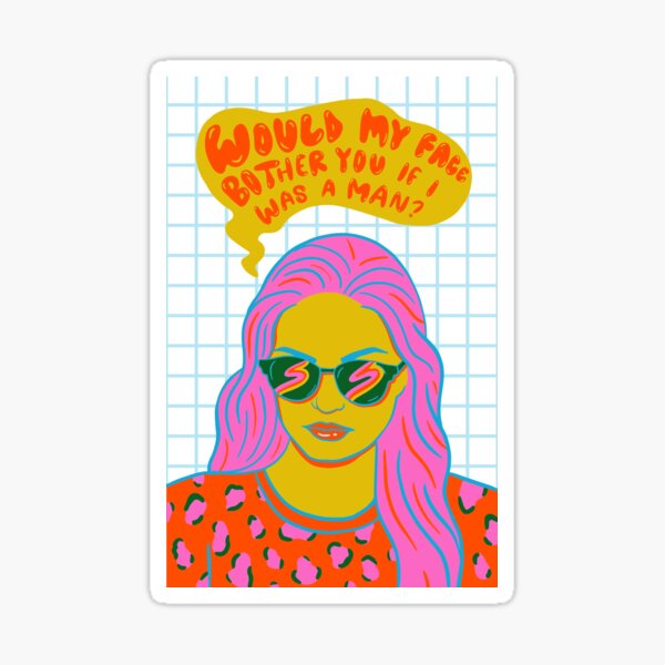 "My Face" Sticker for Sale by doodlebymeg | Redbubble