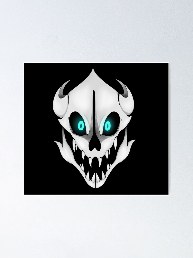 "Gaster Blaster" Poster for Sale by MLolotte | Redbubble