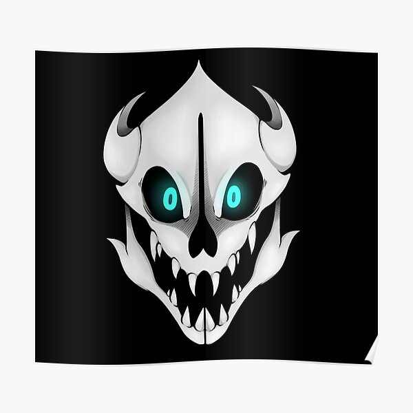 "Gaster Blaster" Poster for Sale by MLolotte | Redbubble