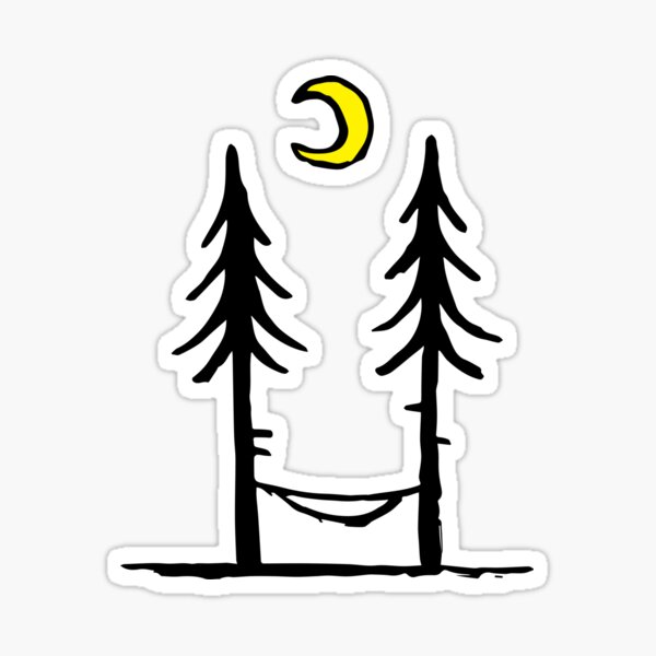 "Hammock" Sticker for Sale by Carlson Nji | Redbubble