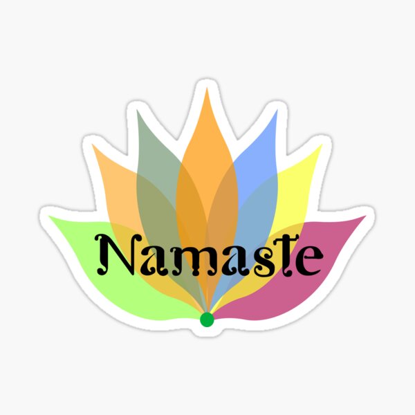 "Namaste" Sticker by jd2020 | Redbubble