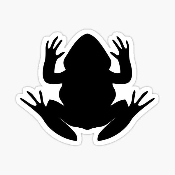 "Good Luck Frog" Sticker by Bad-Logo | Redbubble