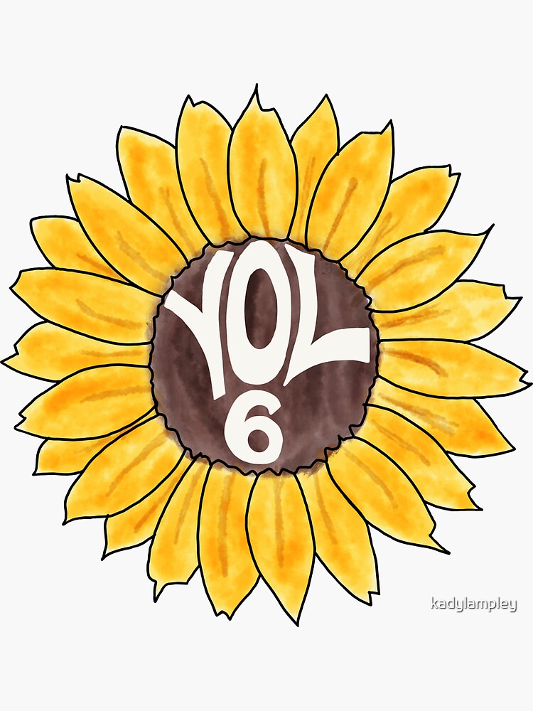 "Harry Styles Sunflower Vol. 6" Sticker by kadylampley | Redbubble