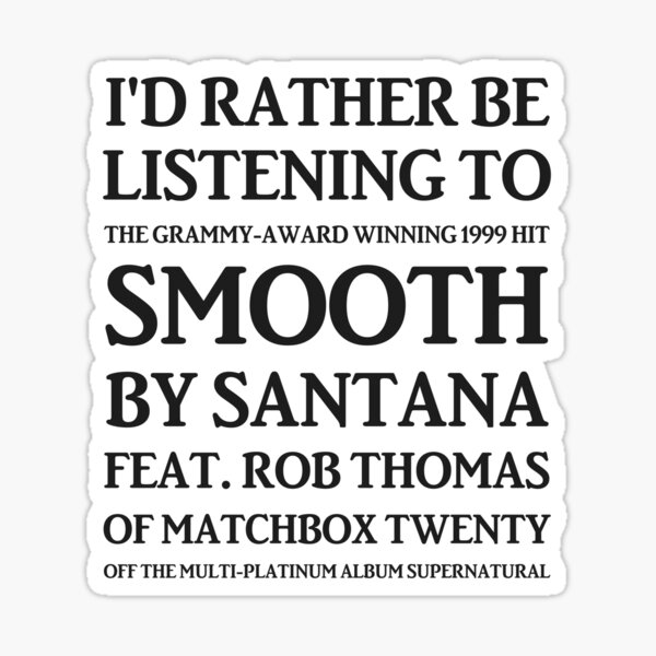 Rob Thomas Stickers | Redbubble