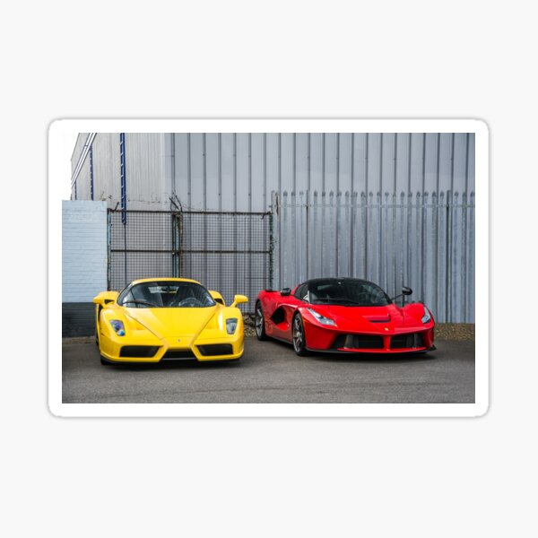 "Ferrari Enzo & LaFerrari " Sticker for Sale by ricoliu | Redbubble