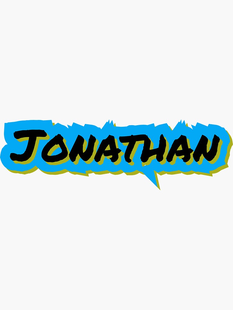 "Jonathan" Sticker by Aliibnouhassan | Redbubble