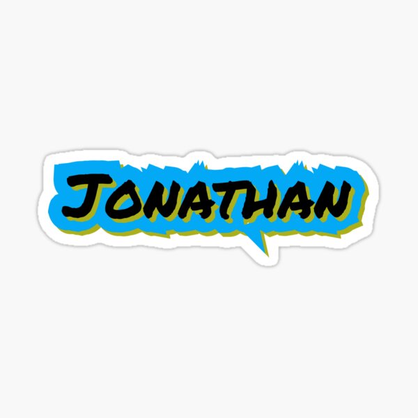"Jonathan" Sticker by Aliibnouhassan | Redbubble