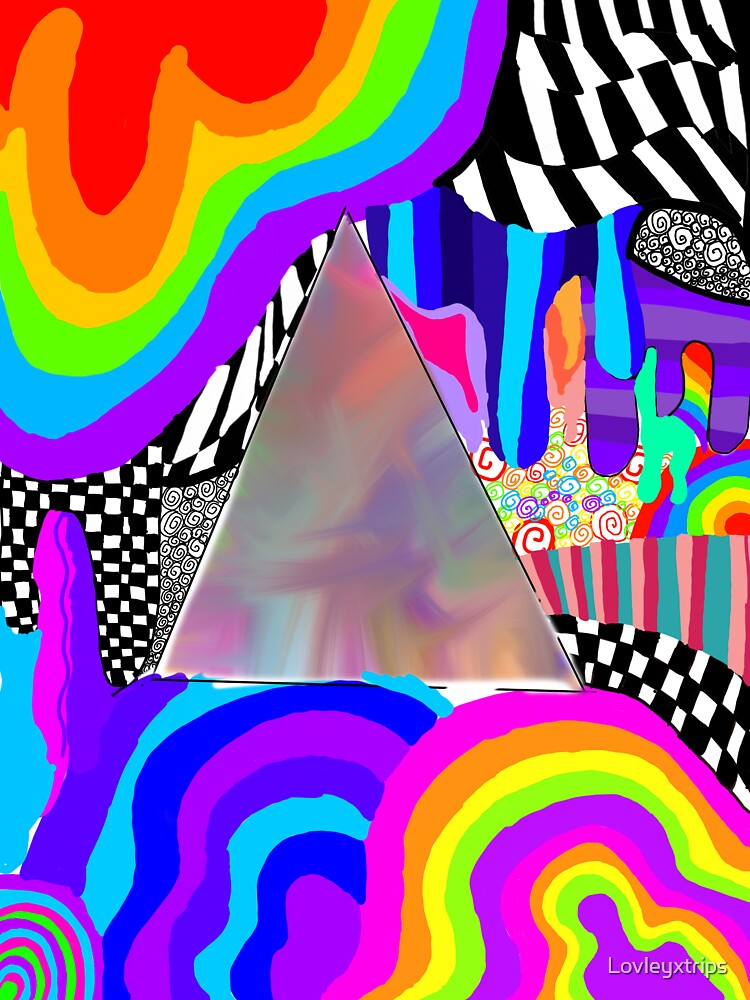 "Trippy triangle " Sticker for Sale by Lovleyxtrips | Redbubble
