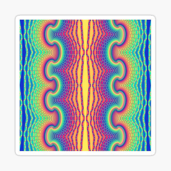 "Trippy Rainbow Pattern" Sticker for Sale by KaylaDickerson | Redbubble