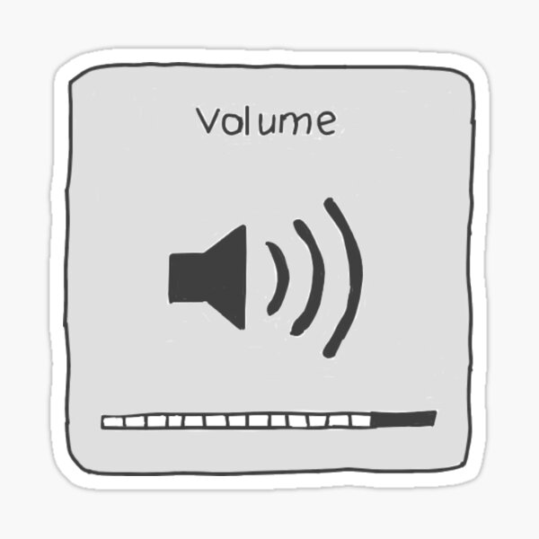 "Volume" Sticker by vpittore | Redbubble