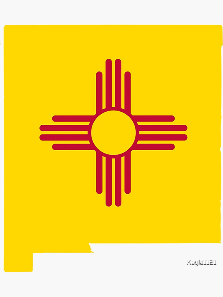 "New Mexico flag" Sticker for Sale by Kayla1121 | Redbubble