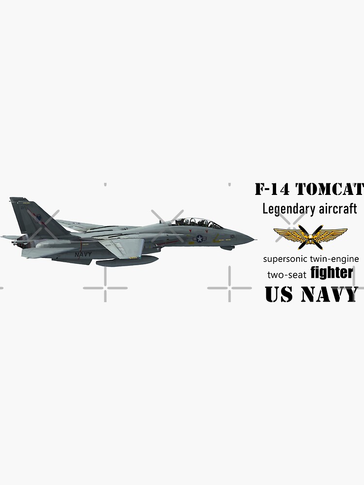 "F-14" Sticker by sibosssr | Redbubble