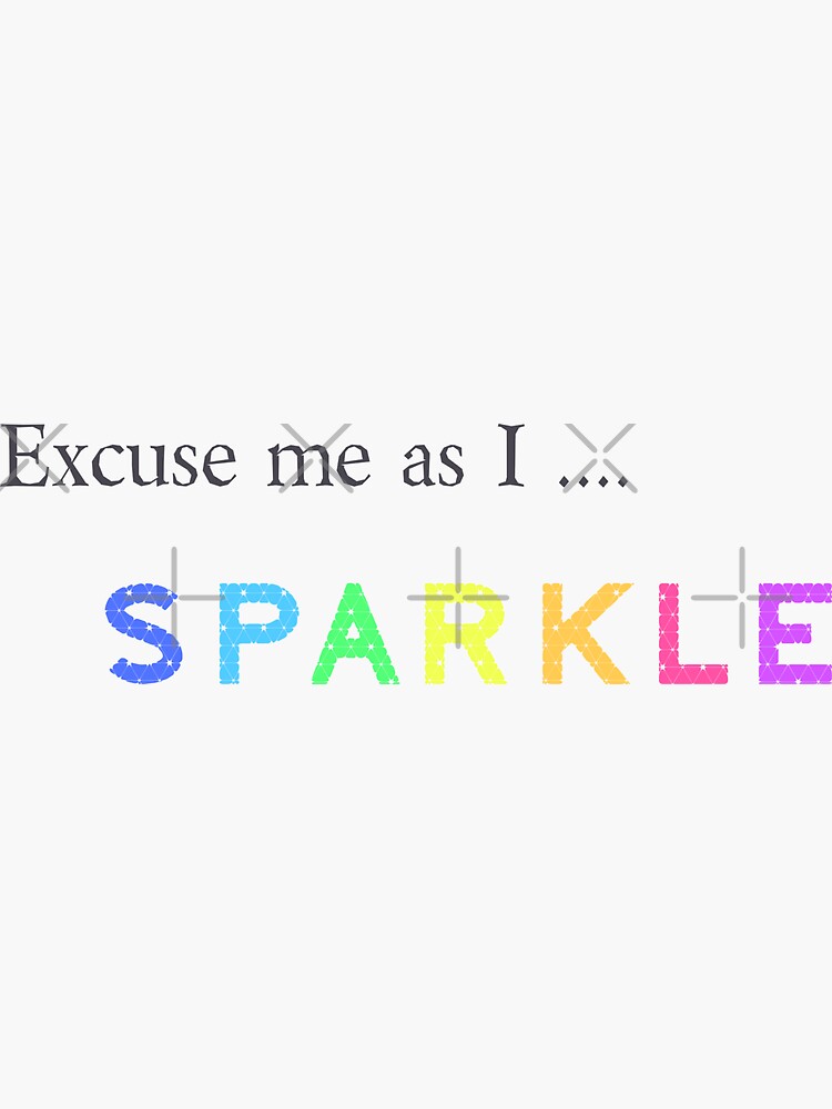"Excuse me" Sticker by iAmParebear | Redbubble