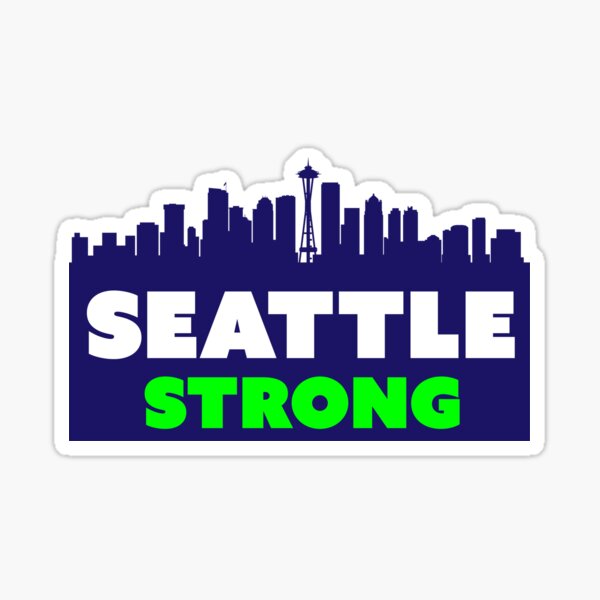 "Seattle STRONG" Sticker for Sale by Runiproject | Redbubble
