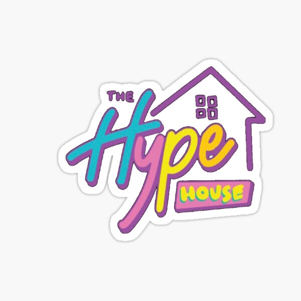 "HYPE HOUSE Tok Tok Logo " Sticker by brookemarie123 | Redbubble