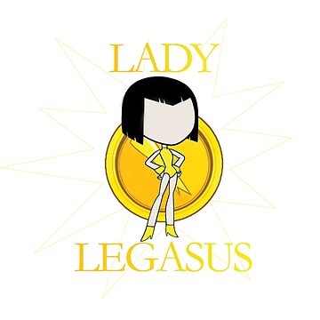 "Lady Legasus" Sticker for Sale by TrinketFox | Redbubble