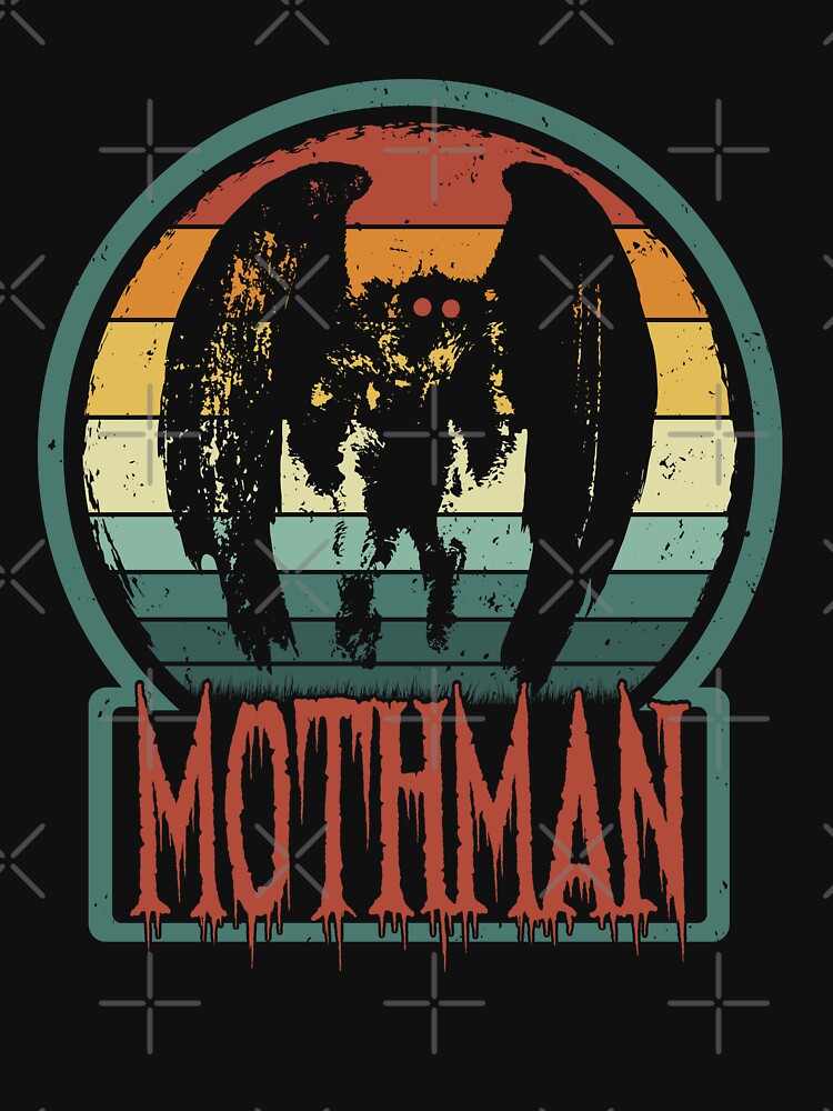 "Mothman - Retro Vintage Point Pleasant, WV Cryptid Gift" T-shirt for ...