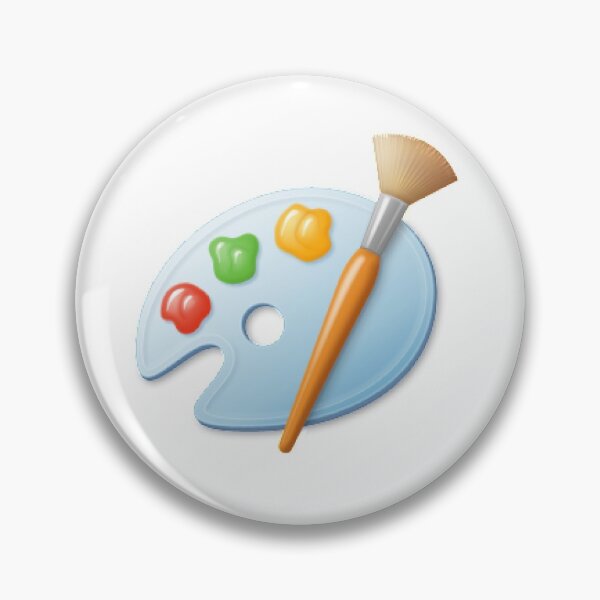"MS Paint Logo" Pin for Sale by elizabubblesp | Redbubble