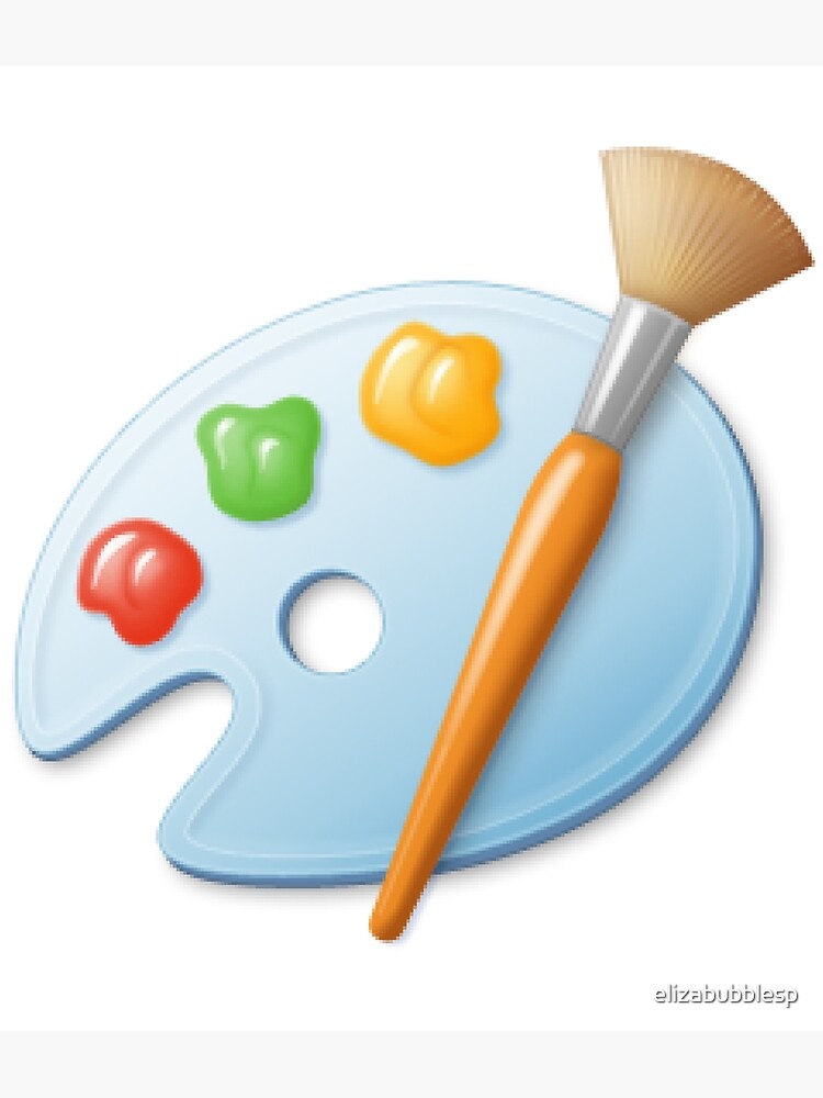 "MS Paint Logo" Poster for Sale by elizabubblesp | Redbubble