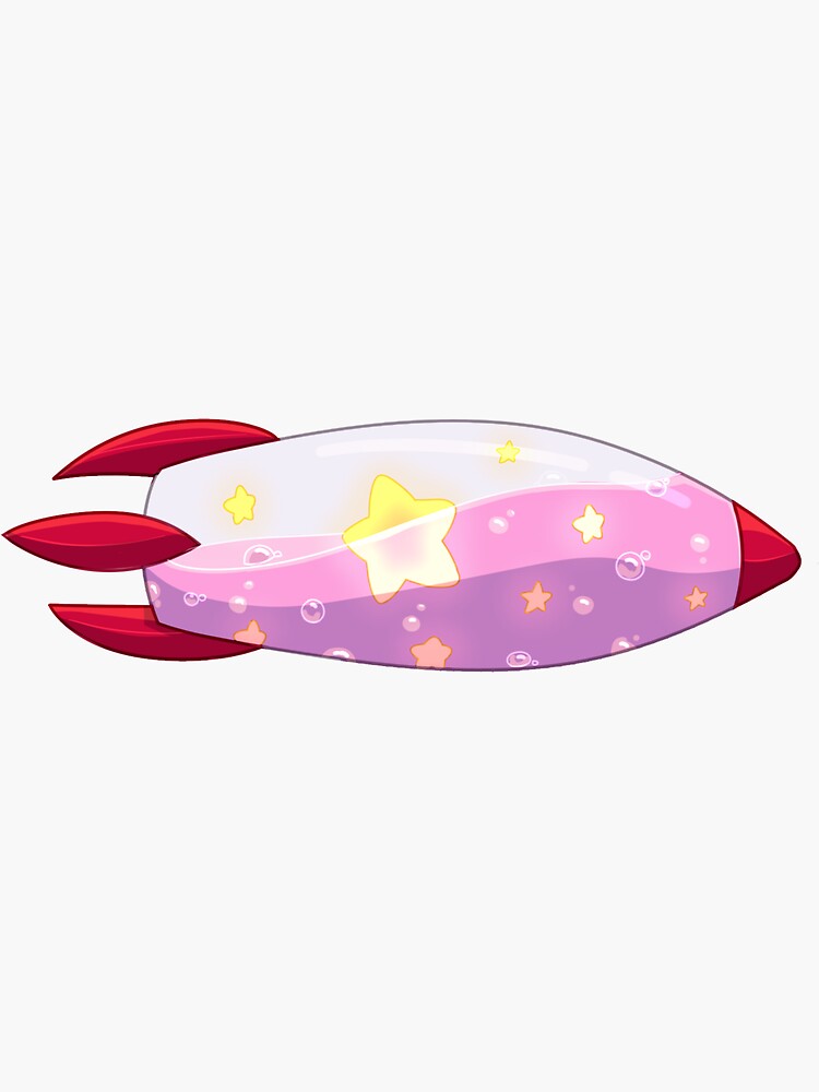 "Red Rocket Power Stars" Sticker by KadaArt | Redbubble