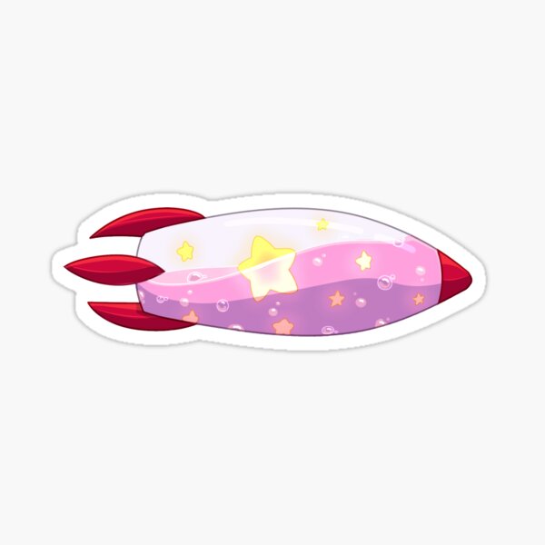"Red Rocket Power Stars" Sticker by KadaArt | Redbubble