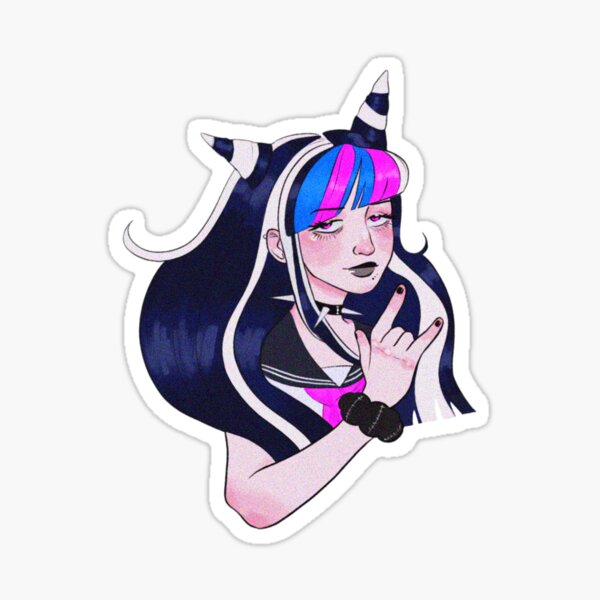 "ibuki mioda!" Sticker for Sale by pmiragliaart | Redbubble