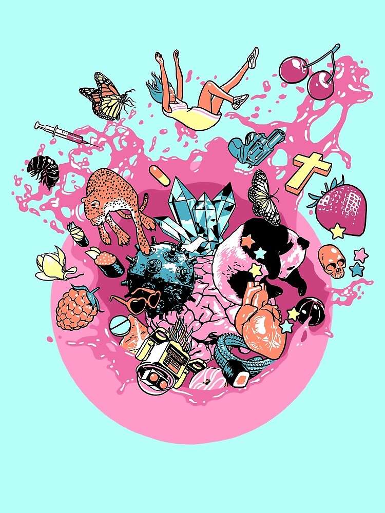 "Exploding Gumball (Bubble Glum)" Poster by rossmurray | Redbubble