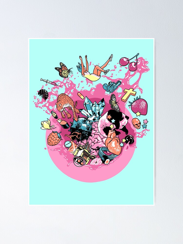 "Exploding Gumball (Bubble Glum)" Poster for Sale by Ross Murray ...