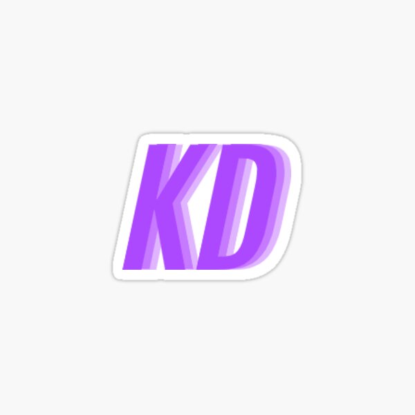 "Purple KD" Sticker by krystenrhodes | Redbubble