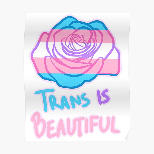 "Trans Is Beautiful" Poster by reinstaag | Redbubble