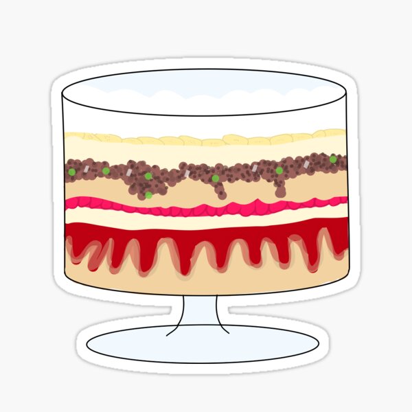 "Rachel’s Trifle" Sticker for Sale by hannahbe99 | Redbubble