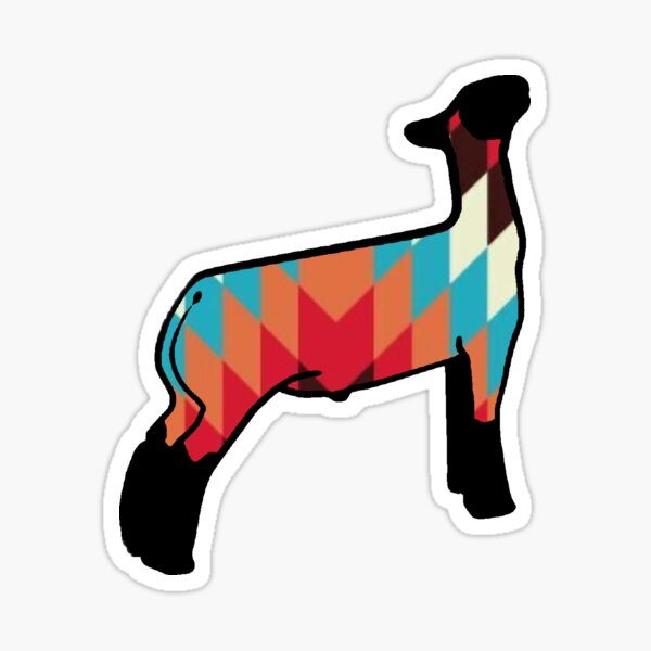 "Show lamb" Sticker for Sale by Redlamb1998 | Redbubble