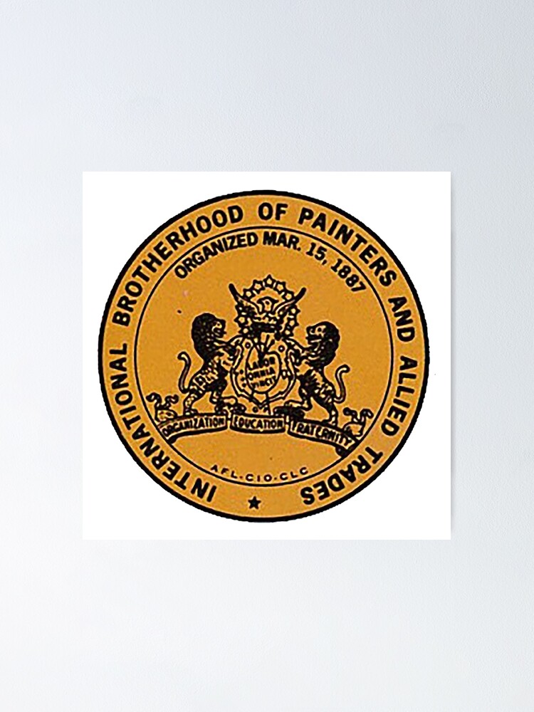 "Union Painters - Classic Logo " Poster for Sale by unionpride | Redbubble