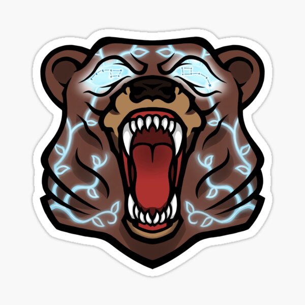 "Spiritual bear" Sticker for Sale by Nataris | Redbubble