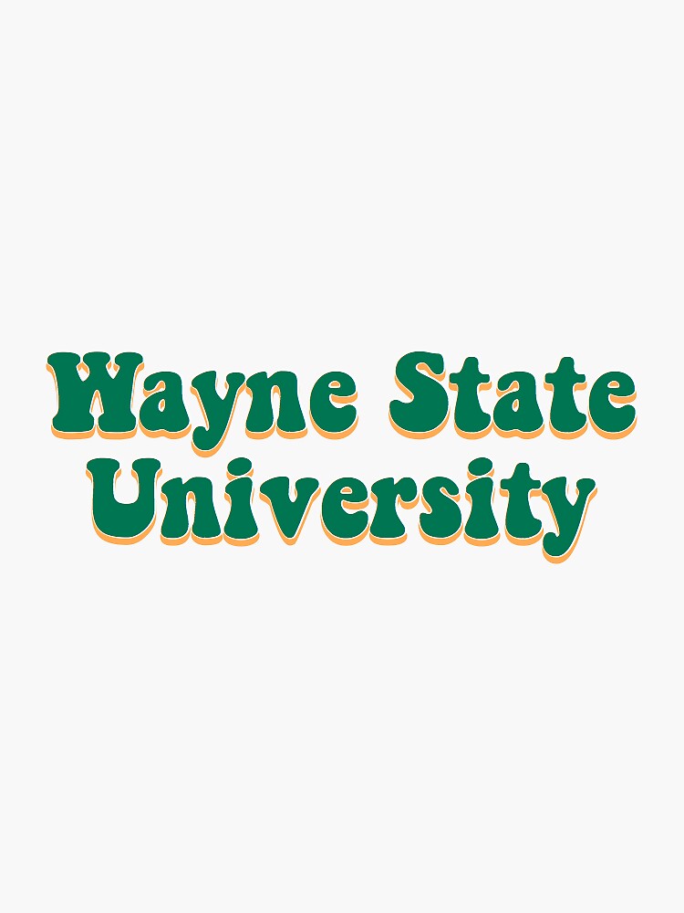 "Wayne State sticker" Sticker by naomibea3 | Redbubble