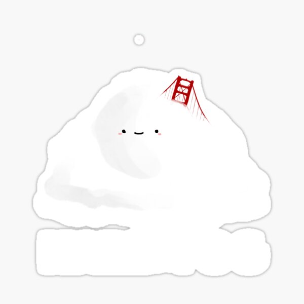 "Karl The Fog Of San Francisco" Sticker for Sale by ChuArts | Redbubble