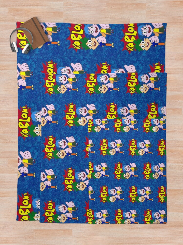 "Nickelodeon Kablam Henry and June Painting on canvas paper" Throw ...