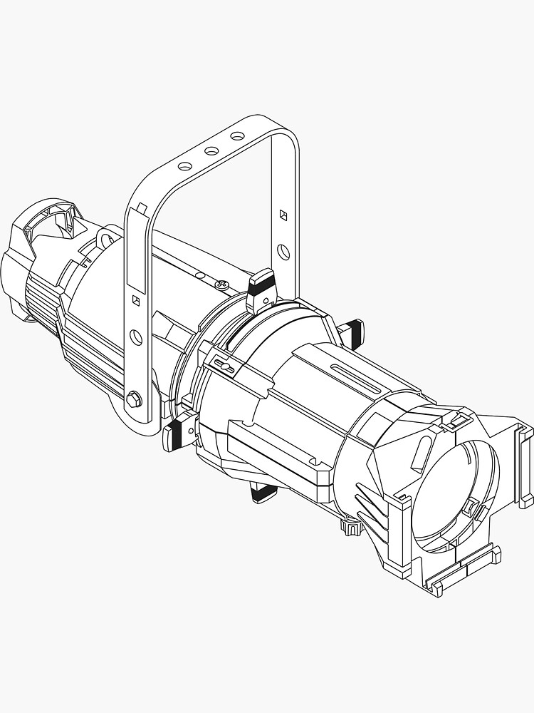 "Stage Light Sticker" Sticker for Sale by martgart | Redbubble