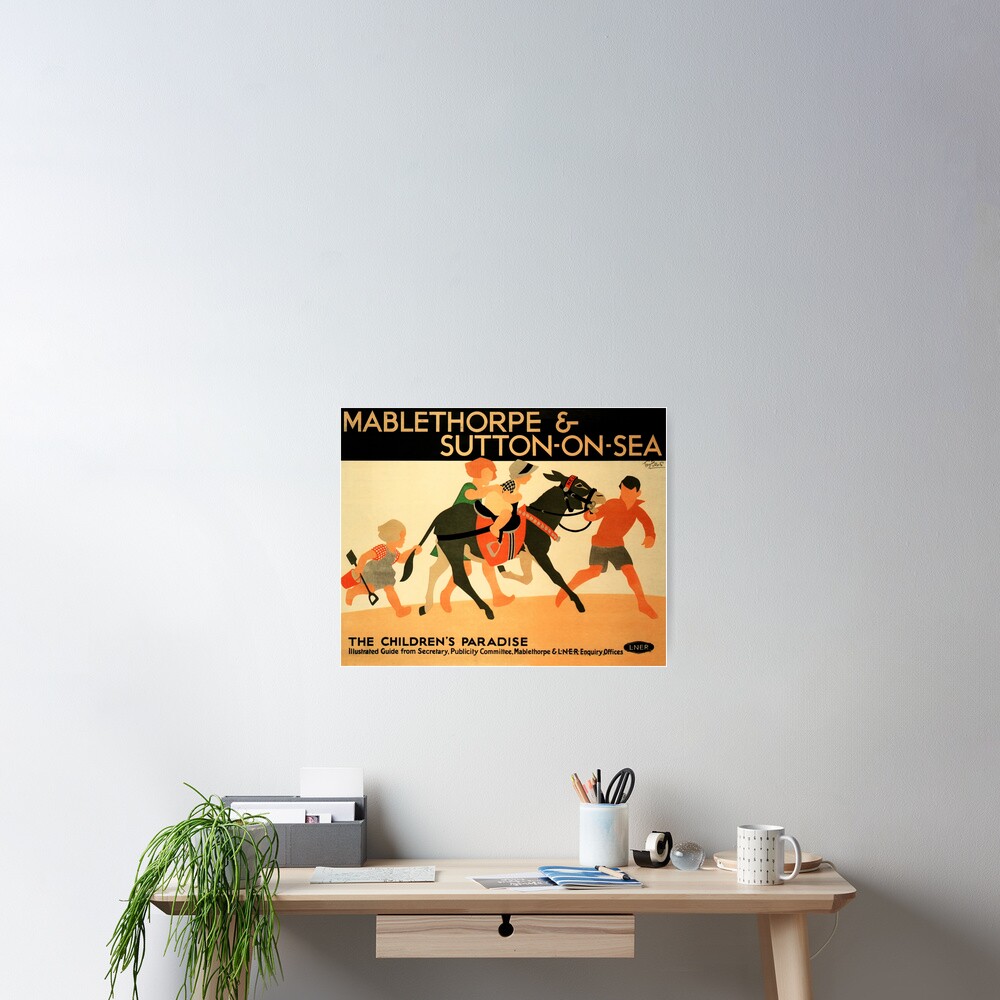 Póster «MABLETHORPE & SUTTON ON SEA Lincolnshire England LNER Travel ...