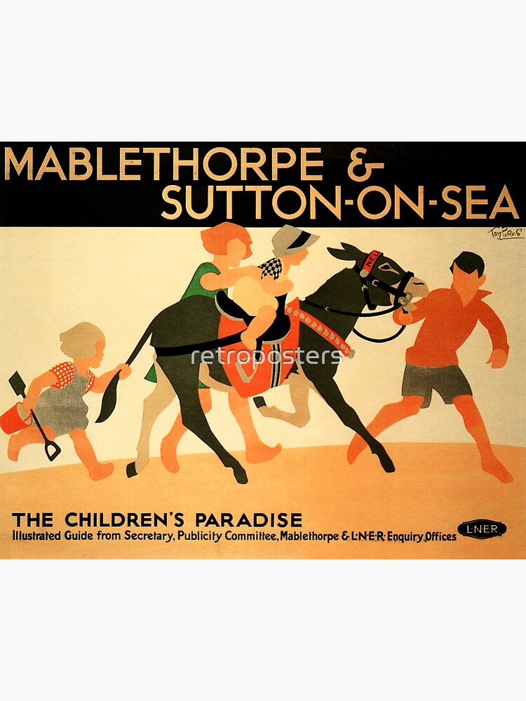 Póster «MABLETHORPE & SUTTON ON SEA Lincolnshire England LNER Travel ...