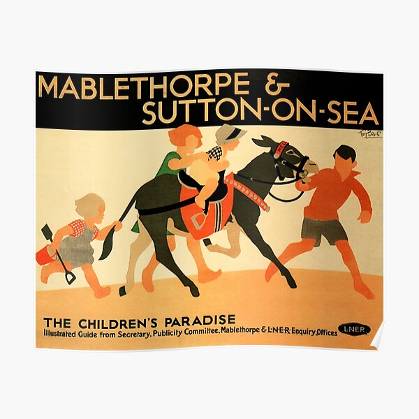 Póster «MABLETHORPE & SUTTON ON SEA Lincolnshire England LNER Travel ...