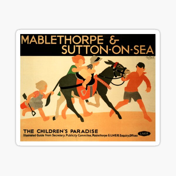 "MABLETHORPE & SUTTON ON SEA Lincolnshire England LNER Travel Poster ...