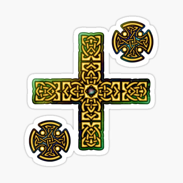"Celtic Cross" Sticker for Sale by kerravonsen | Redbubble