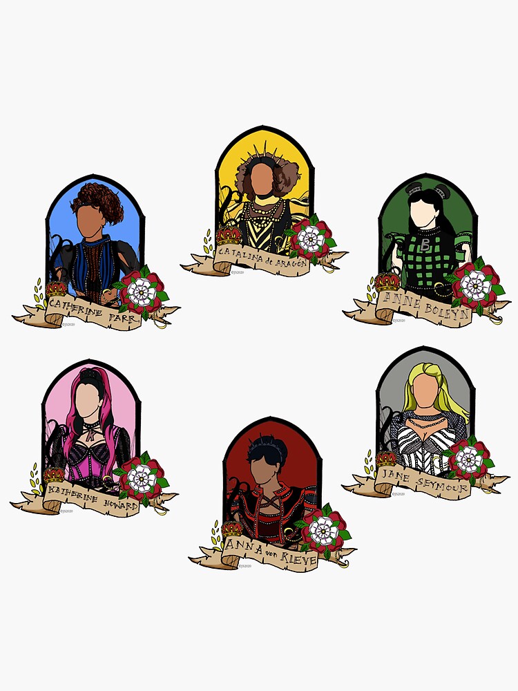"Six the Musical" Sticker for Sale by joampolin | Redbubble