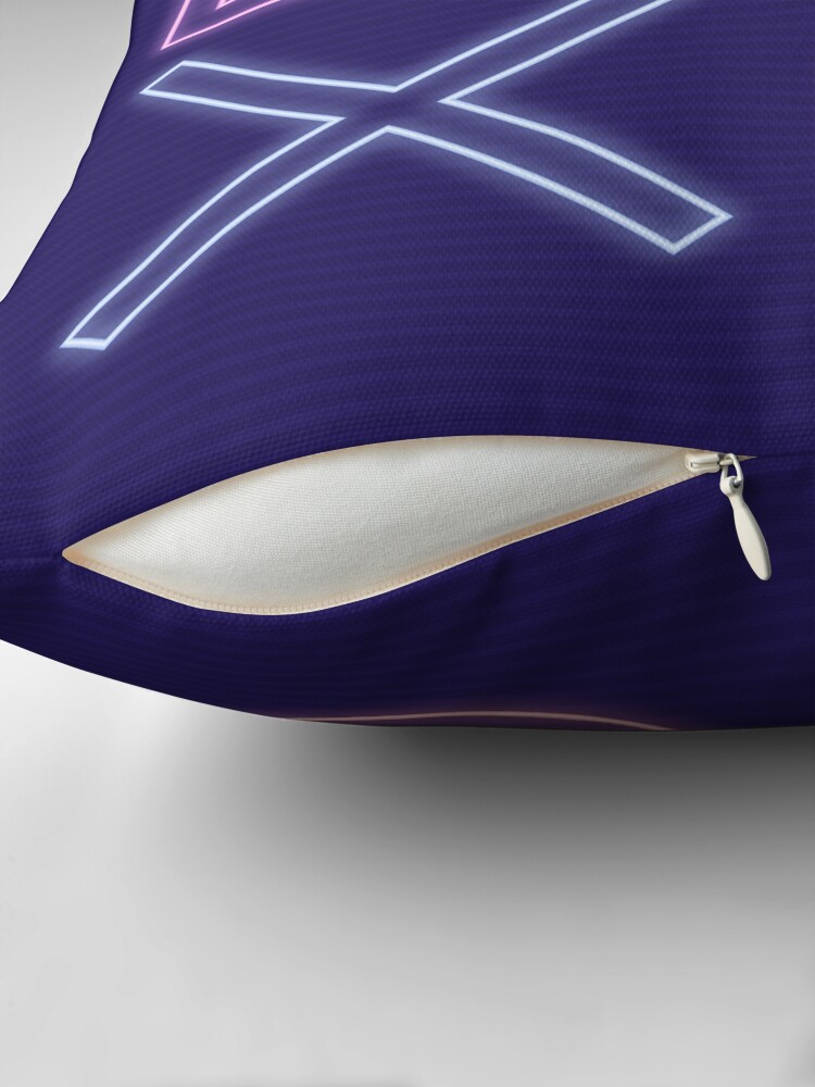 "Playstation Buttons Synthwave Neon Game Pad" Pillow for Sale by ...