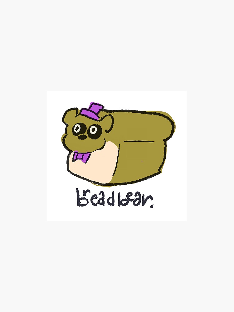 "breadbear" Sticker for Sale by lovebeam | Redbubble