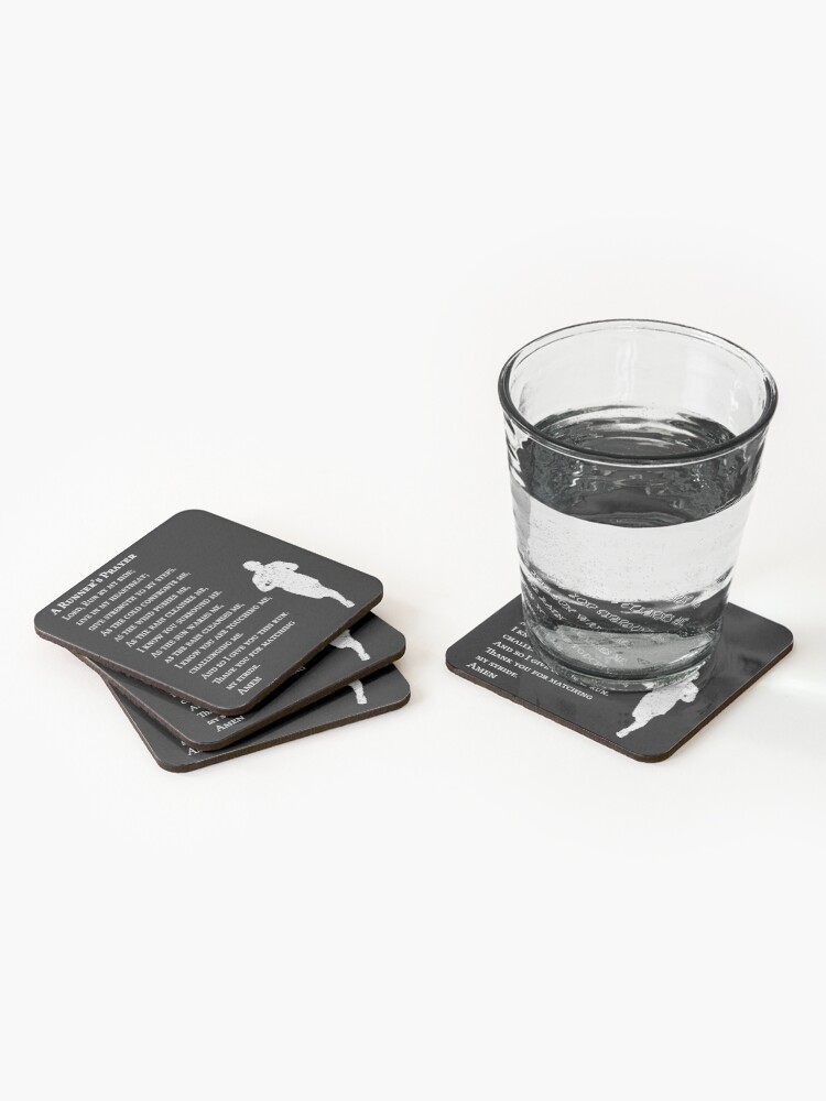"A Runners Prayer" Coasters (Set of 4) for Sale by Beltschazar | Redbubble