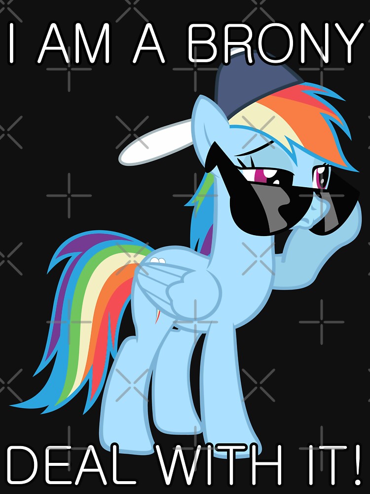 "Rainbow Dash Brony" T-shirt for Sale by Kuzcorish | Redbubble | my ...